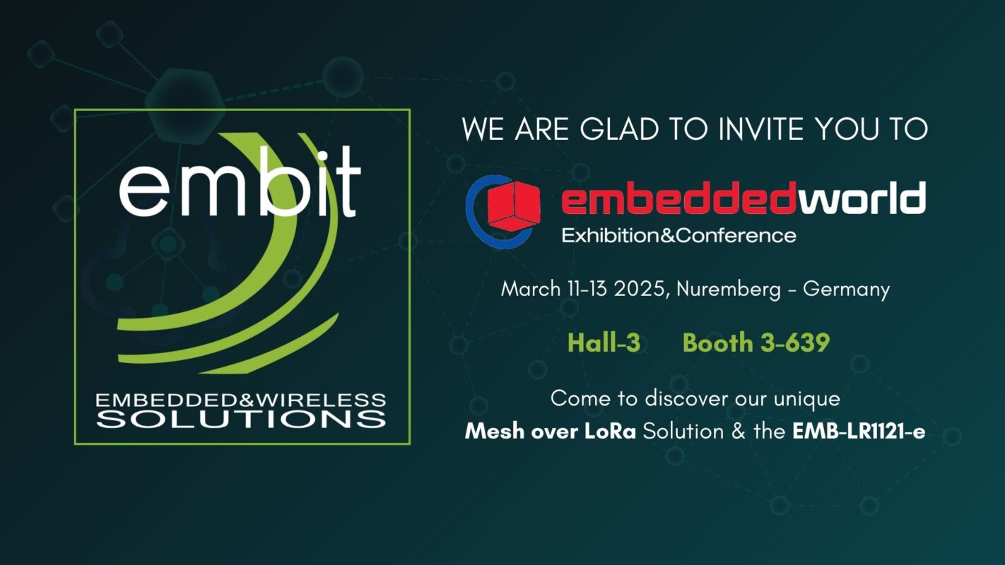 Discover Embit’s Mesh over LoRa at Embedded World 2025